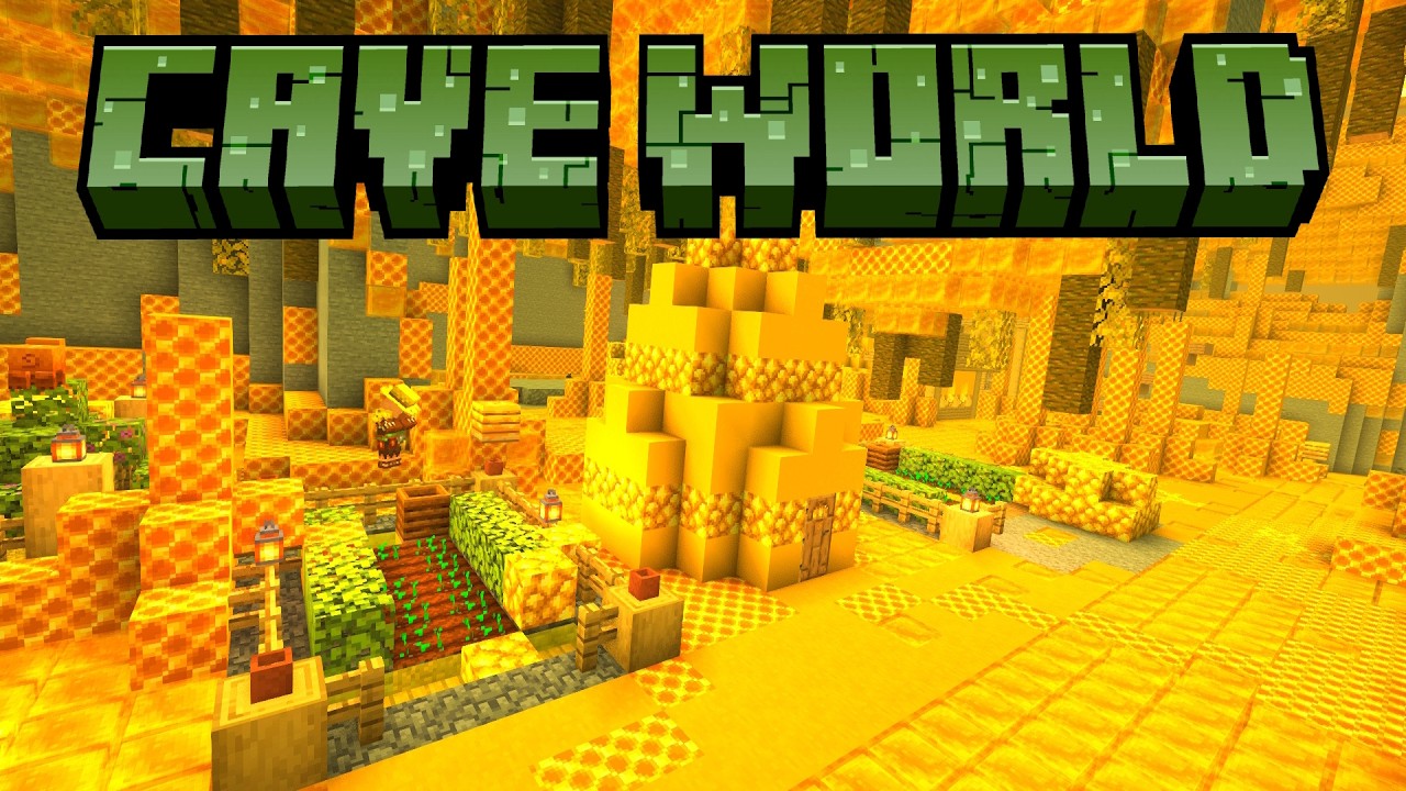 Adding Cave World STRUCTURES to Minecraft