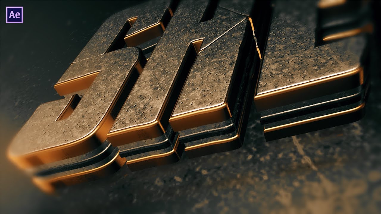Epic 3D Text Animation | After Effects Tutorial | Element 3D
