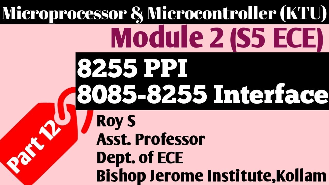 Module 2| Part 12| Microprocessor & Microcontroller|S5 ECE | KTU