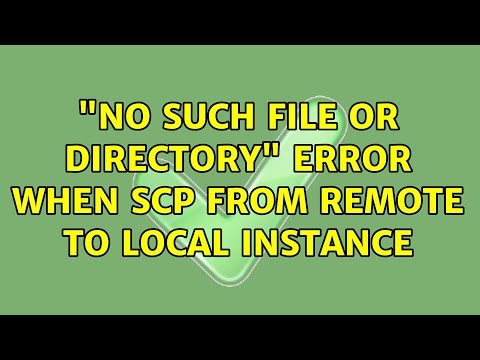"No such file or directory" error when scp from remote to local instance