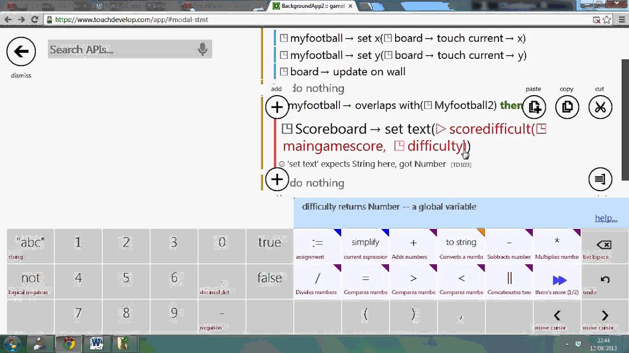 Lesson 6 - Touch Develop - Functions and Procedures