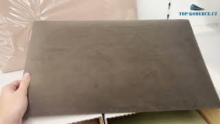 Čalouněný panel Matt Velvet 34 světle olivová | Top-koberce.cz