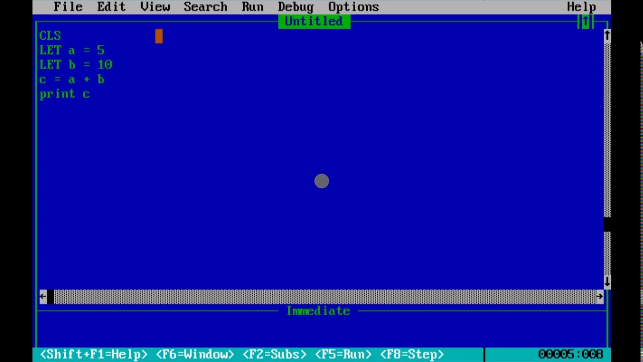 Qbasic 2 - let and string