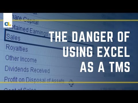 The Danger of Using Excel as a TMS