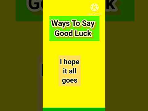 Ways To Say Good Luck | Don't Wish Good Luck | #ayaan #english #shorts #viralshorts #trending