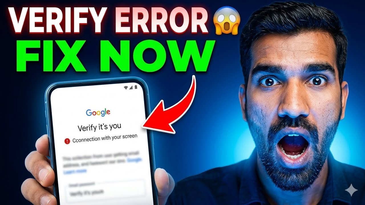 Verify It’s You Google Account Problem Fix 🔥 | Chrome Login Issue Solve 2026