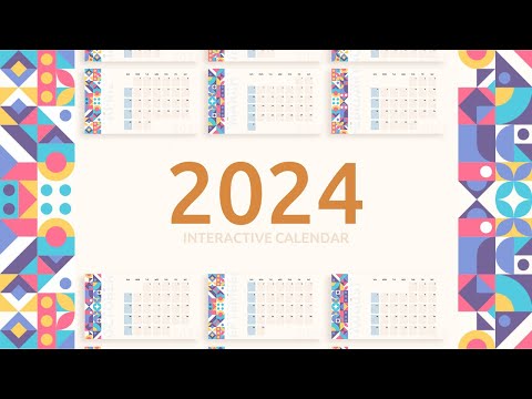 Free Interactive 2024 Calendar Template for PowerPoint & Google Slides