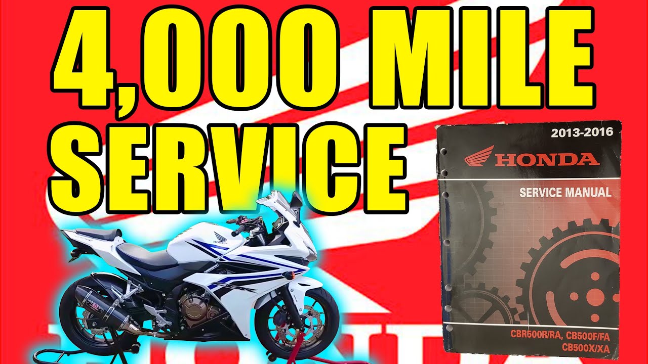 4,000 Mile Service Guide for Honda CBR500R / CB500X / CB500F 2013-2018 - Tool Sizes & Torque Specs