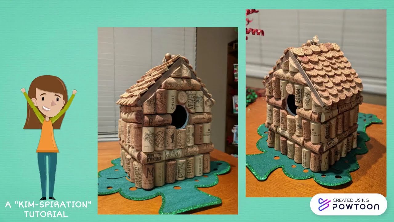 Wine Cork Birdhouse Gift Tutorial