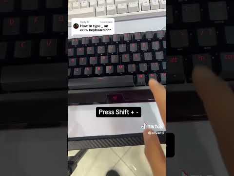 Maximize your 60% Keyboard by typing keyboard shortcuts! ☝☝