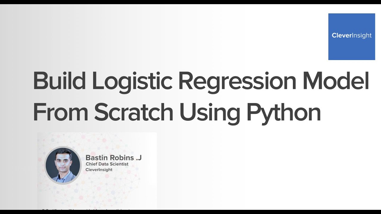 Build a Logistic Regression Model From Scratch Using Python