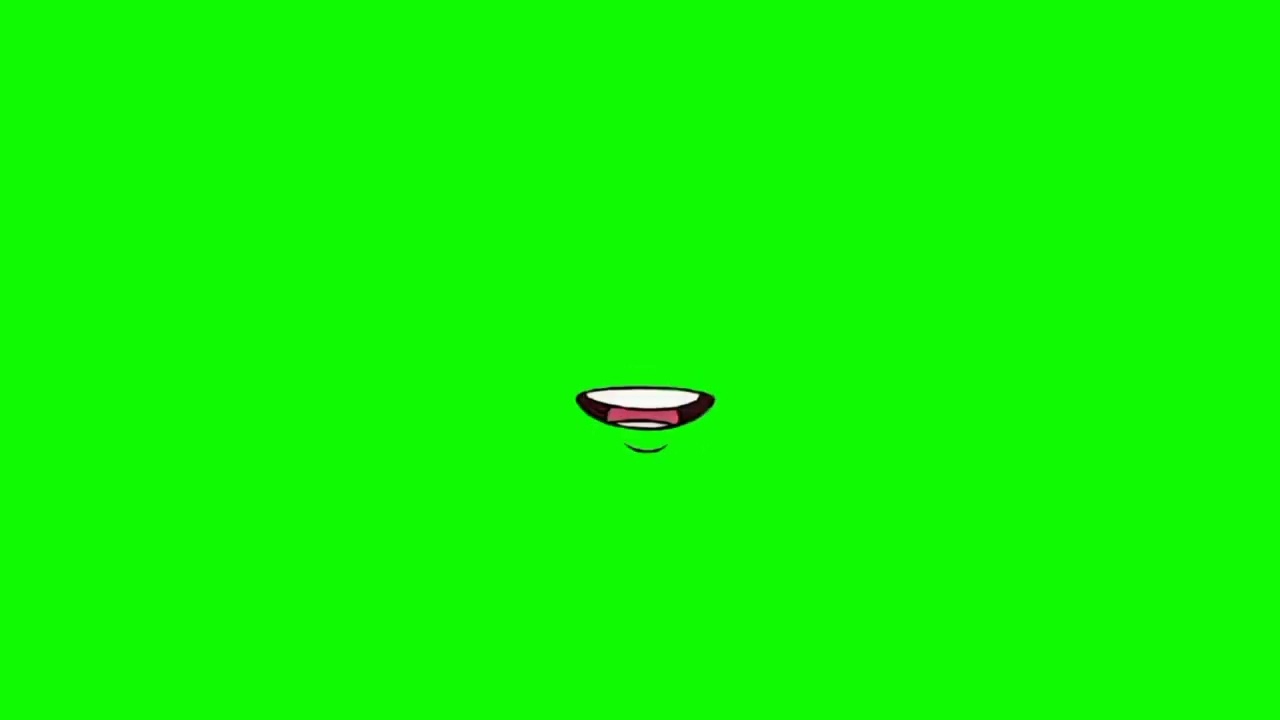 mouth green screen    cartoon mouth animation    #greenscreen #lipsync 1080p60 1