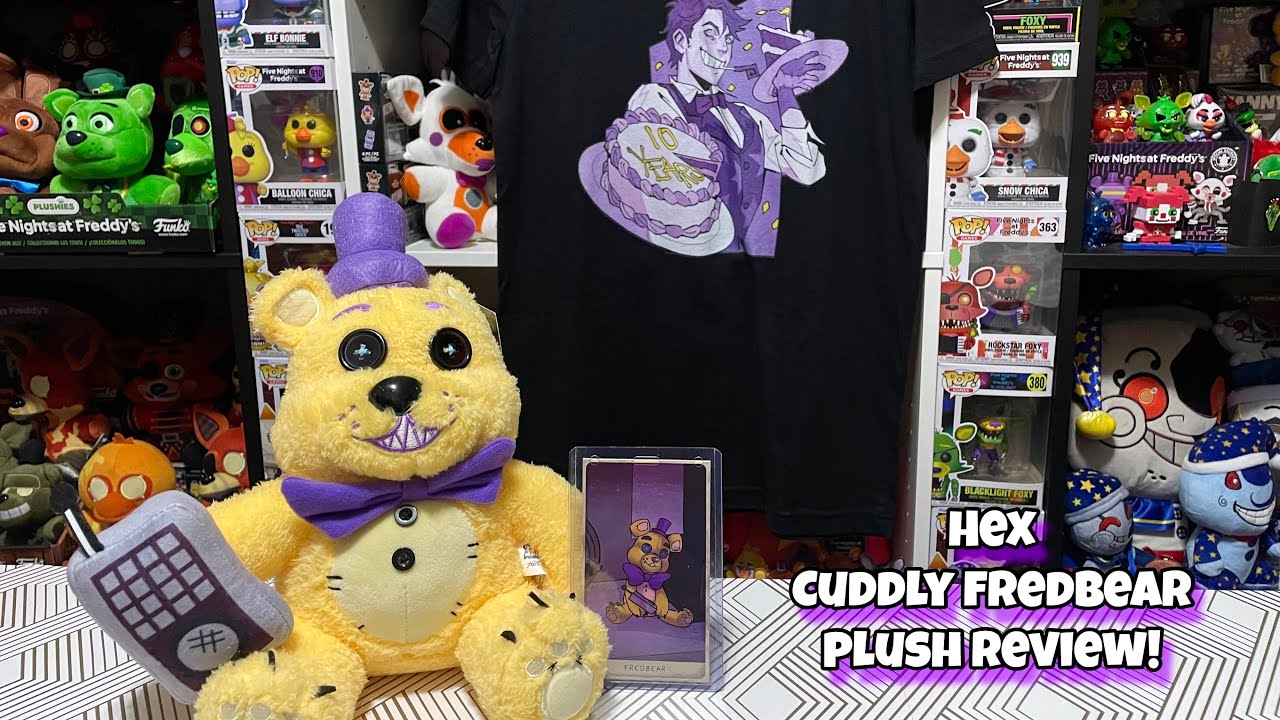 Hex x FNAF Fredbear plush review!