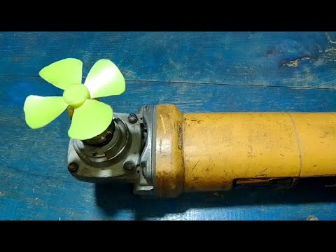 how to install 4 leaf fan blade in AC 220 volt hand grinder