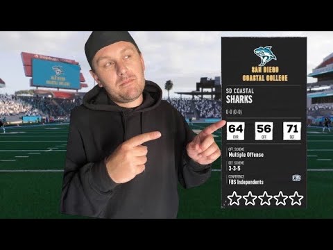 I created a 0 star school in College Football 25!