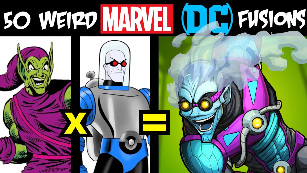 50+ Weird MARVEL x DC Comics Fusions?! (Stories & Speedpaint)