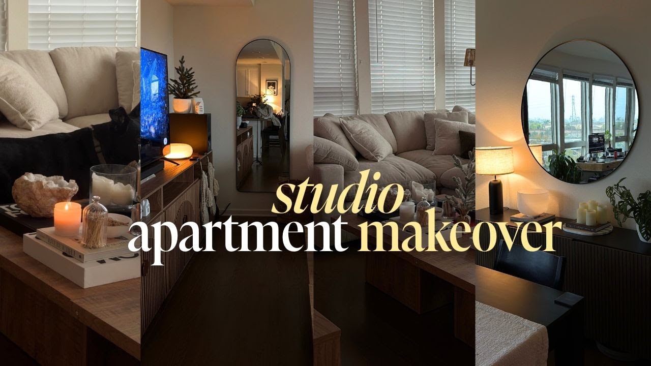cozy apartment makeover ☁️ | pinterest worthy apartment transformation *studio apartment*
