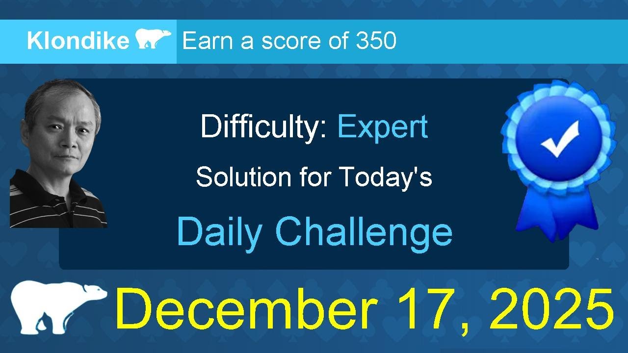Microsoft Solitaire Collection: Klondike - Expert - December 17, 2025