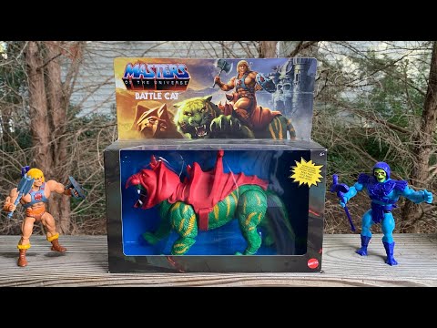 He-Man, Skeletor, and Battle Cat Masters of the Universe Action Figures