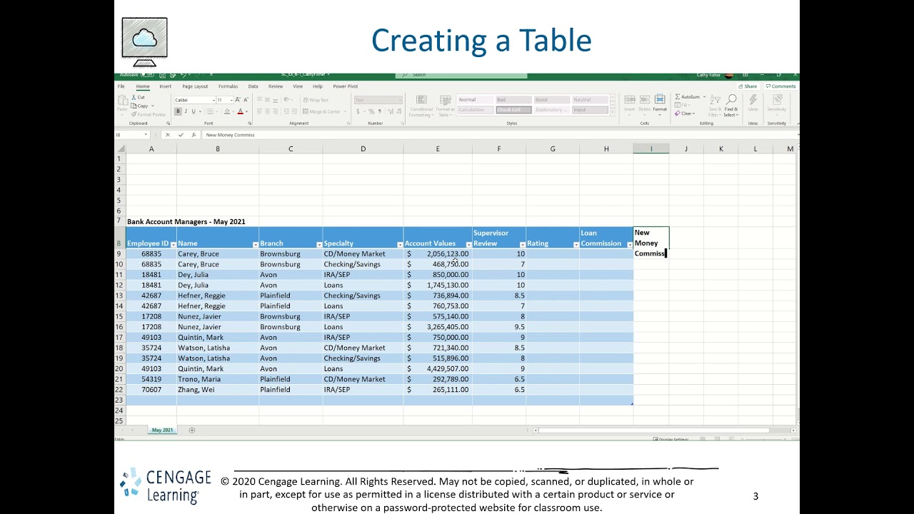 Excel Module 6 Walkthrough