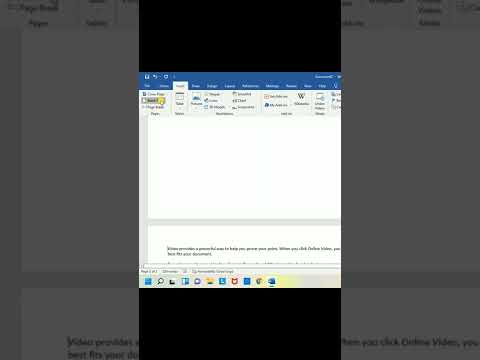 How to Add Blank Page in MS WORD❓#shorts #ytshorts #msword #blankpage || AJ WAY