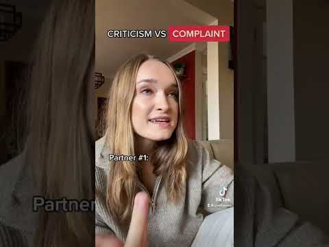 Criticism VS Complaint