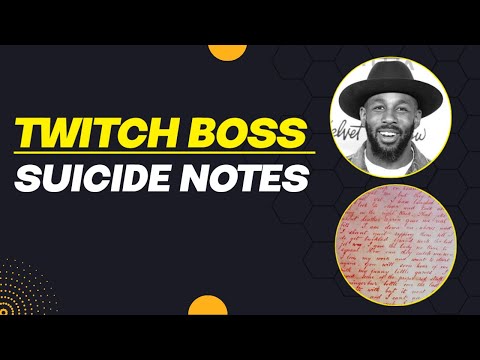 Twitch's Su!cide Note Reveals Bizzare Details About His Death