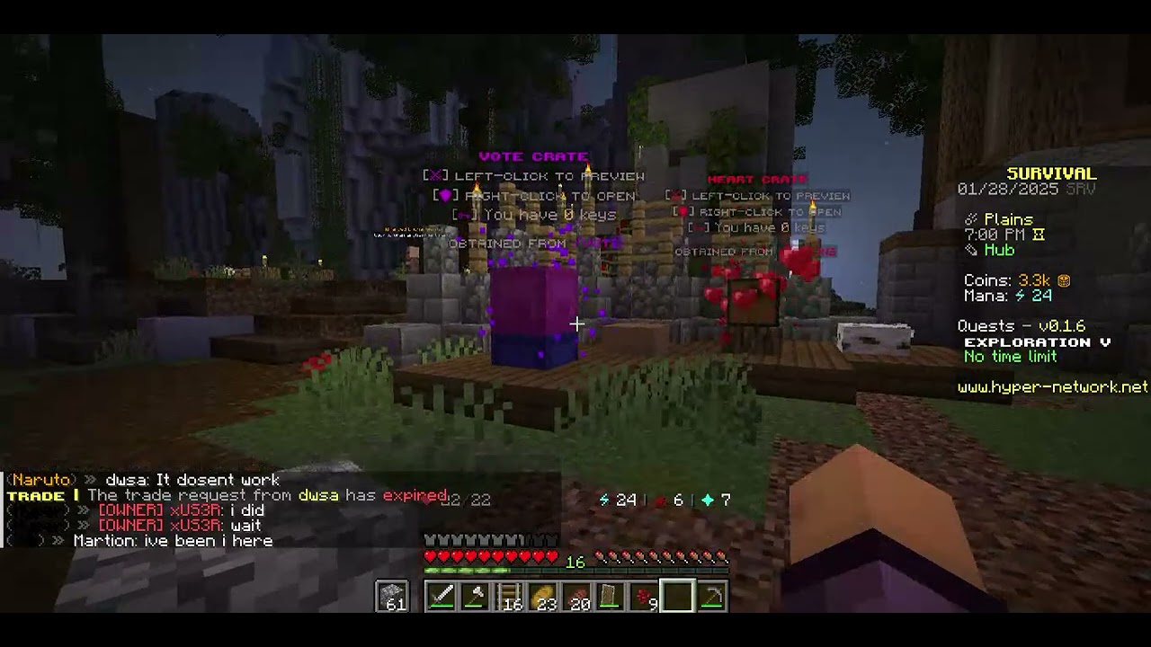 Join Hyper Network Eaglercraft and java server