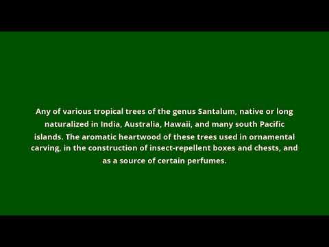 what is the meaning of sandalwood