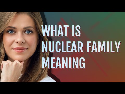 Nuclear family | meaning of Nuclear family