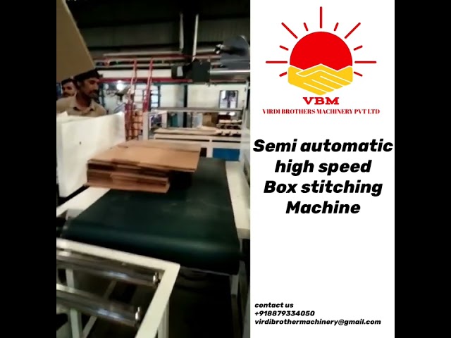 Box Stitching Machine - Semi Automatic High Speed Box Stitching Machine ...