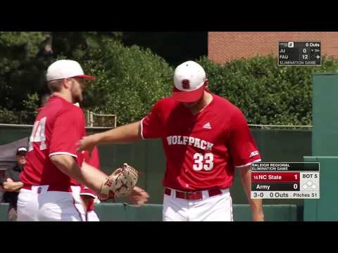 2018 NCAA Baseball Raleigh Regional NC State vs Army Full Highlights