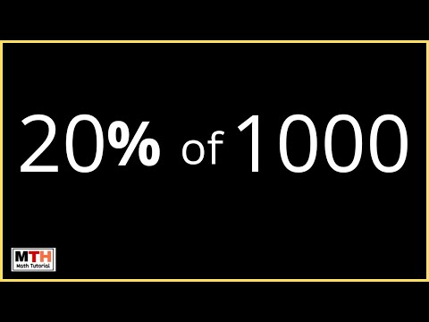 20 percent of 1000