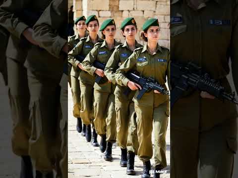 Israeli Female Soldiers Marching in Jerusalem #shorts #war #army #ai #military