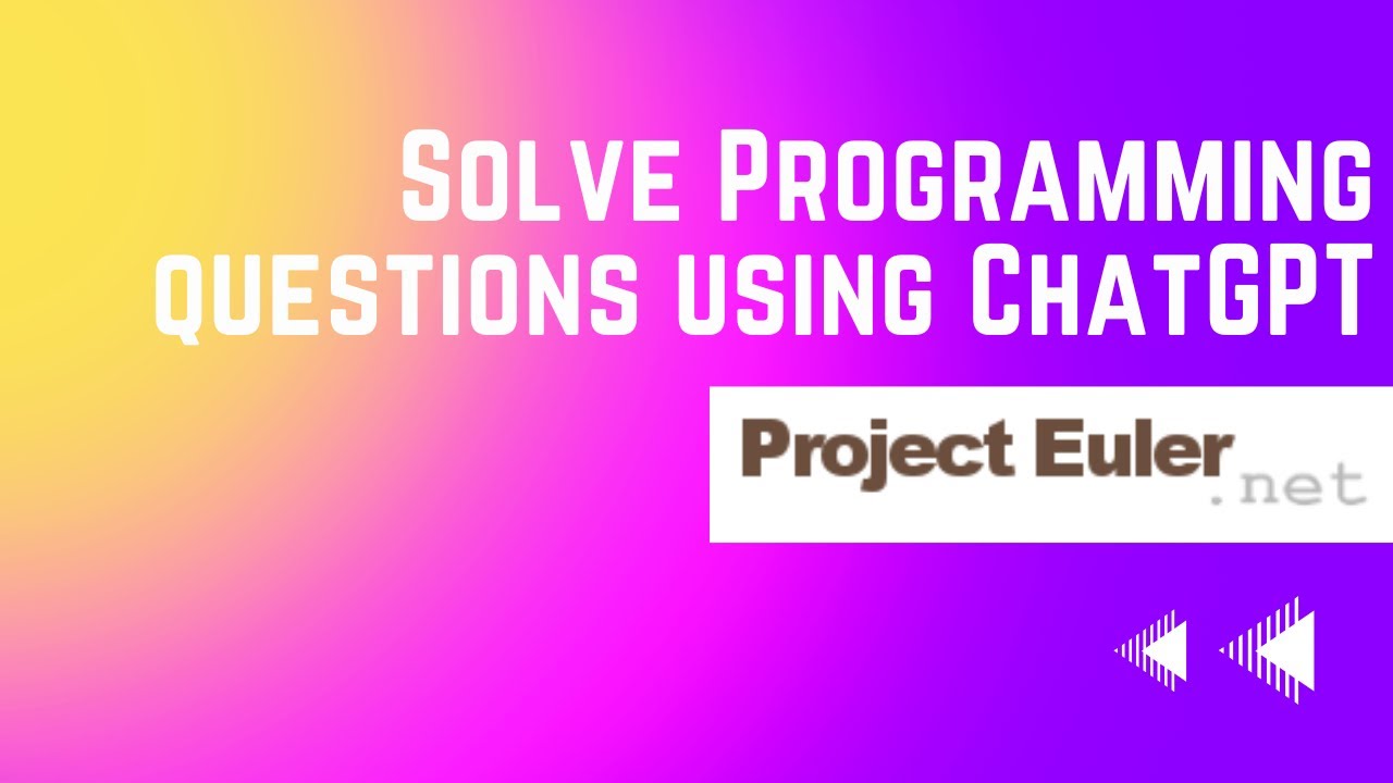 Solve Programming Problems Using ChatGPT - #chatgpt #programming