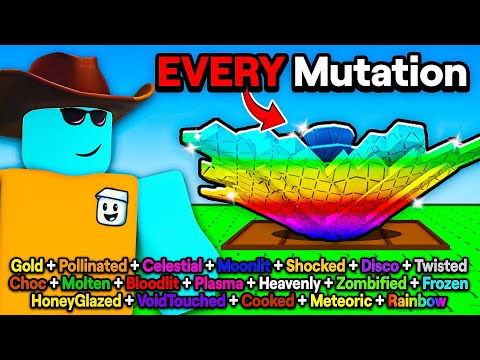 I Grew EVERY MUTATION on SUNCOIL in Grow a Garden