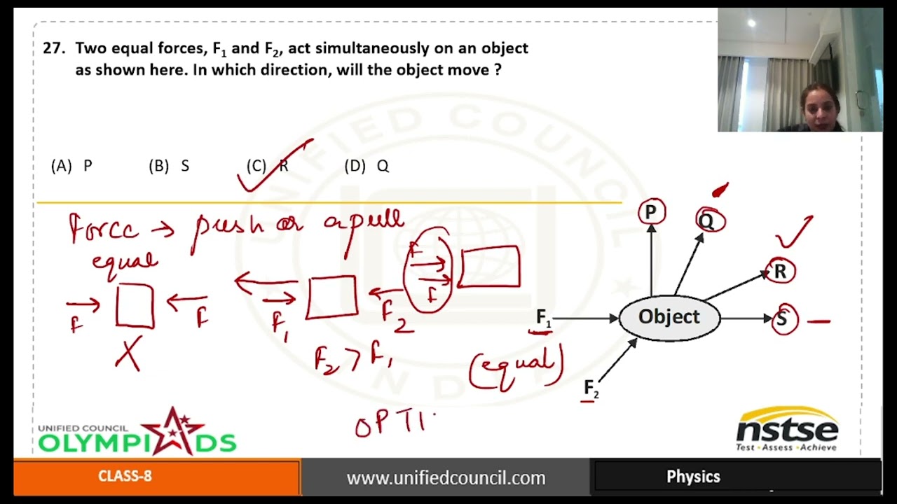 Class 8 Science NSTSE Previous Year Question Paper with Explanation