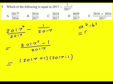 SMC 2017 q4 (UKMT Senior Maths Challenge)