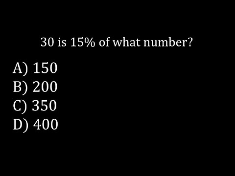 🔴30 is 15% of what number?