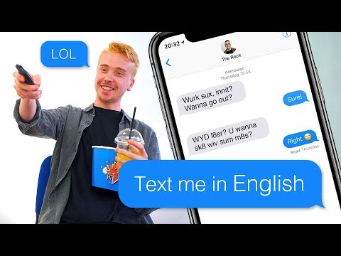Text me in English - LOL