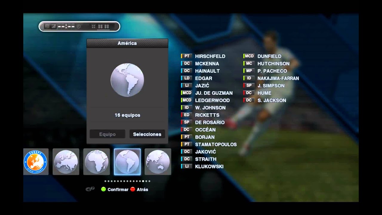 Previa Liga Colombiana 2012 y Selecciones Clásicas PES 2013