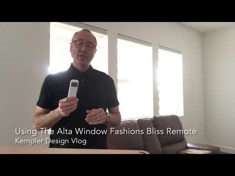 Using Bliss Automation Remote for Alta Dual Shades