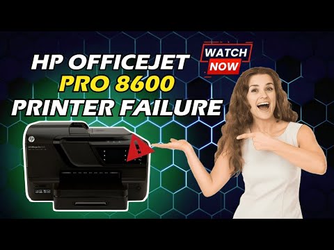 How To Fix HP Officejet Pro 8600 Printer Ink System Failure Issue | HP Printer Not Printing | DSK
