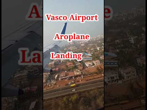Dabolim airport goa landing 🛬 || vasco goa airport #shorts #short #shortvideo