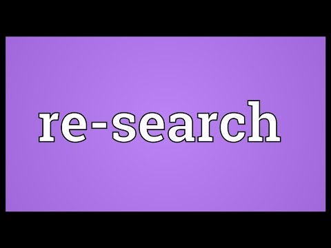 Re-search Meaning