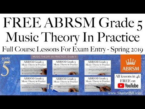 ABRSM Music Theory Grade 5 Lessons for exam entry with Sharon Bill