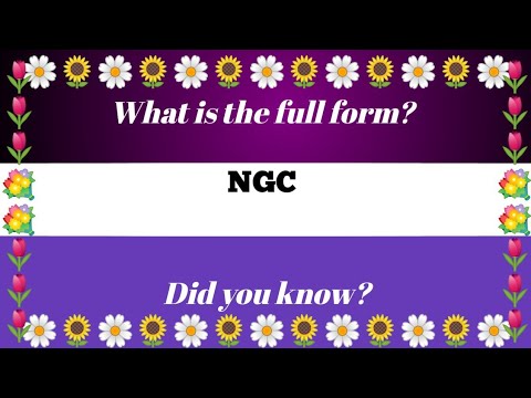 Full Form of NGC.