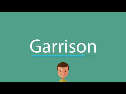 Garrison pronunciation