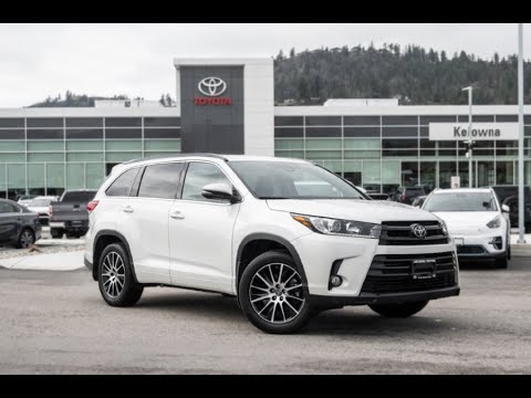 White Used 2017 Toyota Highlander SE Walkaround - Kelowna Toyota