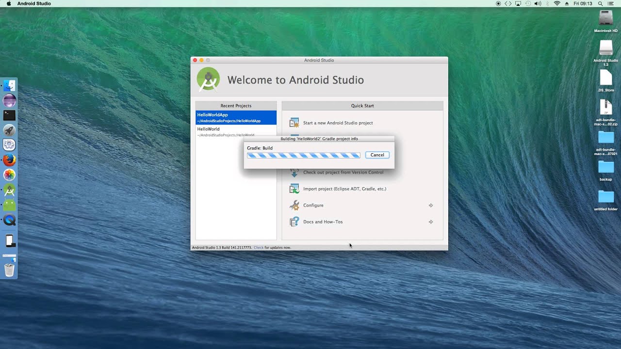 First Application in Android Hello World using Android Studio